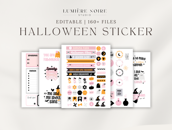 160+ Halloween Digital Sticker Direct Dowload for your projects ...