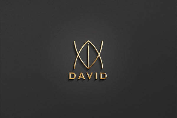 DAVID - Name Logo Design | Instant Download – Lumière Noire Studio