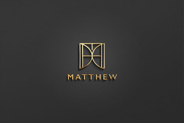 MATTHEW - Name Logo Design | Instant Download | Premade Logo | Minimal ...